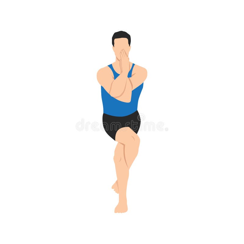 Practice Garudasana Stock Illustrations – 59 Practice Garudasana Stock ...