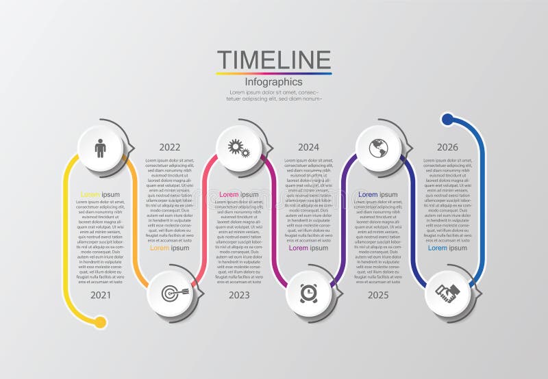 Timeline Idea Infographic Business Template Stock Vector - Illustration ...