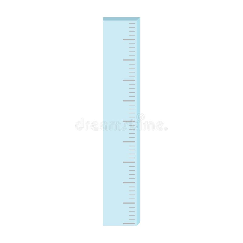 Clear Blue Ruler for Art Craft Vector Stock Vector - Illustration of ...