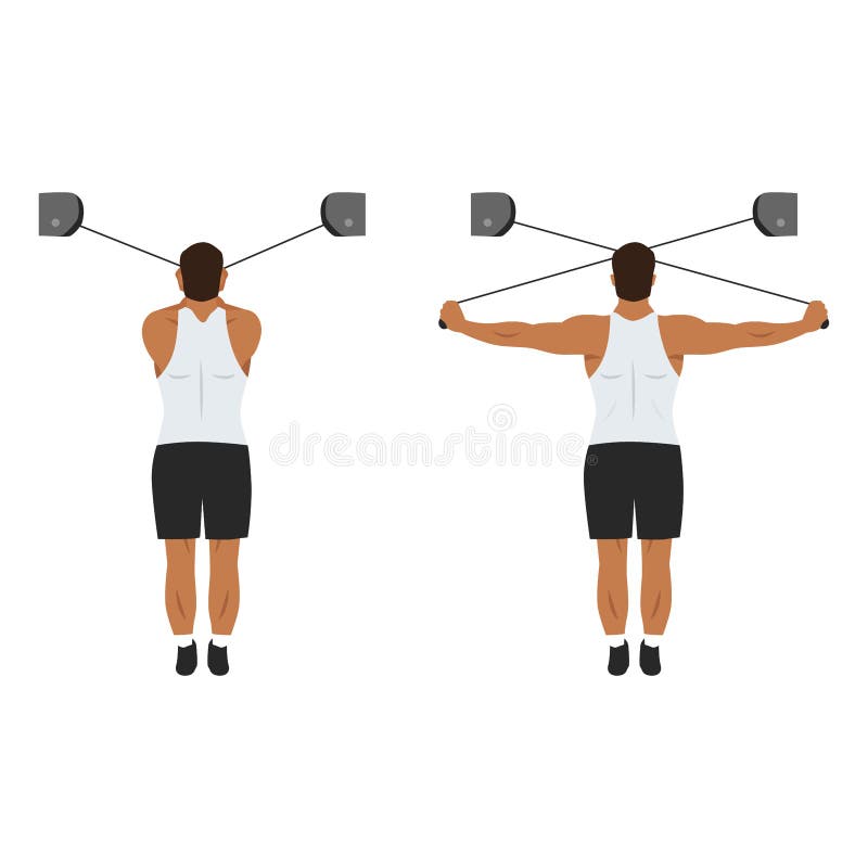 Man Doing Cable Exercise Stock Illustrations – 116 Man Doing Cable ...