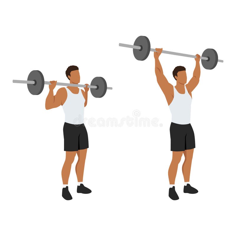 Shoulder Press Stock Illustrations – 513 Shoulder Press Stock ...