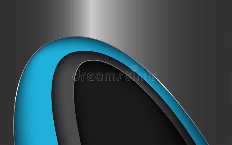 Abstract Gray Blue Gradient Color with Curve Combination Shape Overlap ...