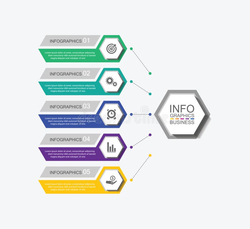 Colorful Infographic Business Element Template Design Stock Vector ...