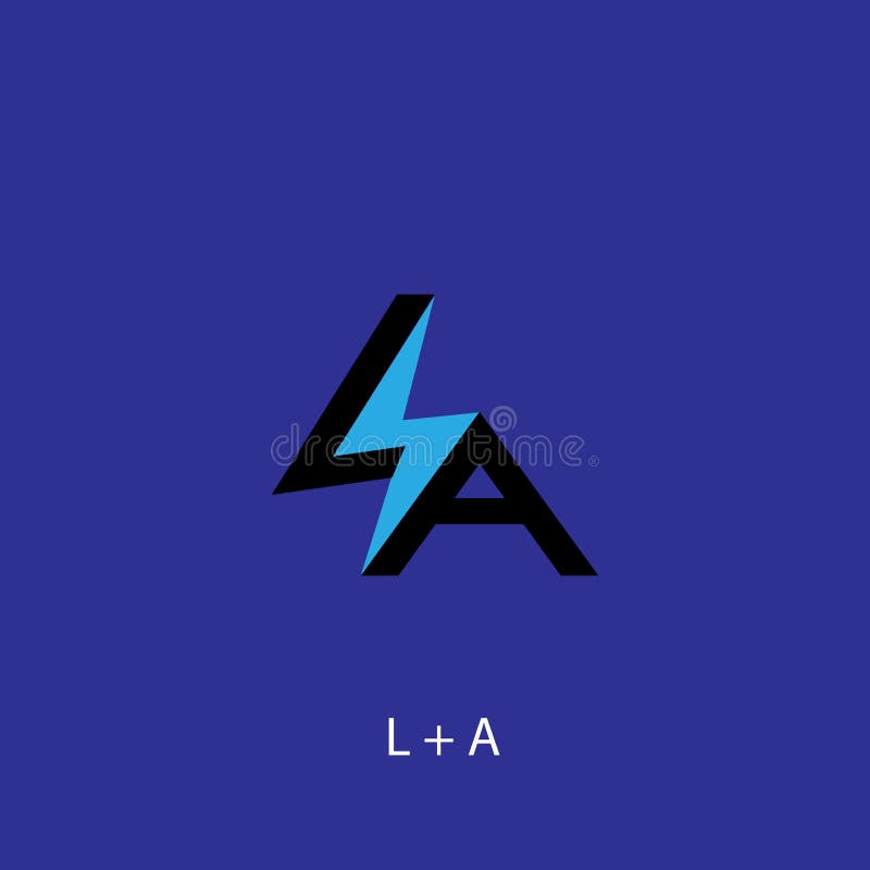 Letter L and a Logo Design Plus Electric or Lightning Logo Elements ...