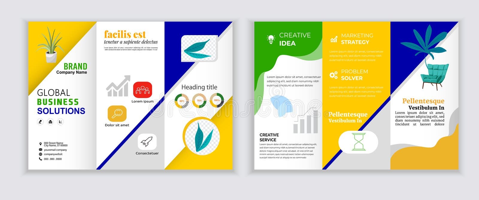 Folding Leaflet Line Outline Icon Stock Vector - Illustration of layout ...