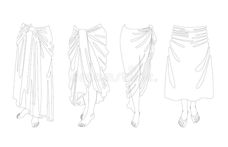 Women S Clothing in a Modern Style One Line. Women S Clothing in a ...