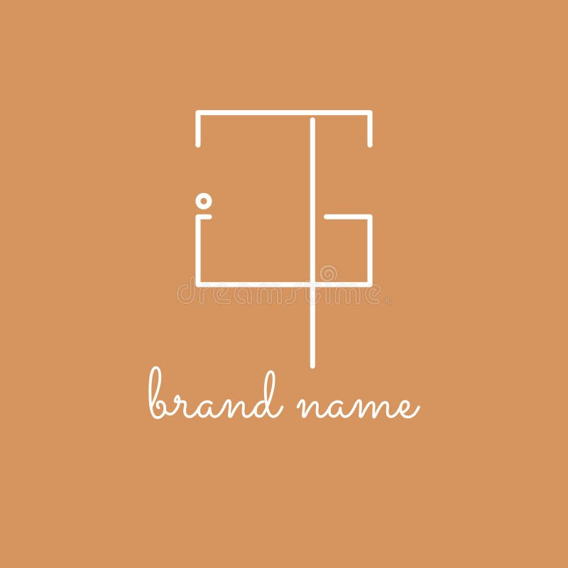 Single Line Logo Forming Multiple Letters Stock Vector - Illustration ...