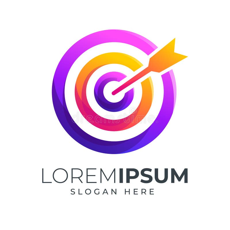 Target Arrow Colorful Logo Icon Stock Vector - Illustration of ...