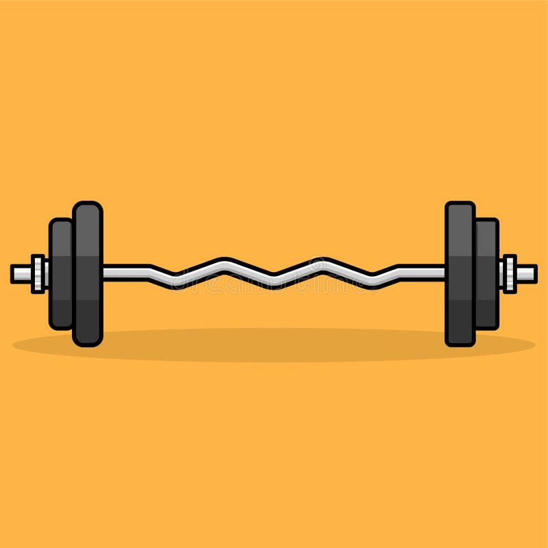 Dumbbell Side View Logo Icon Illustration Stock Vector - Illustration ...