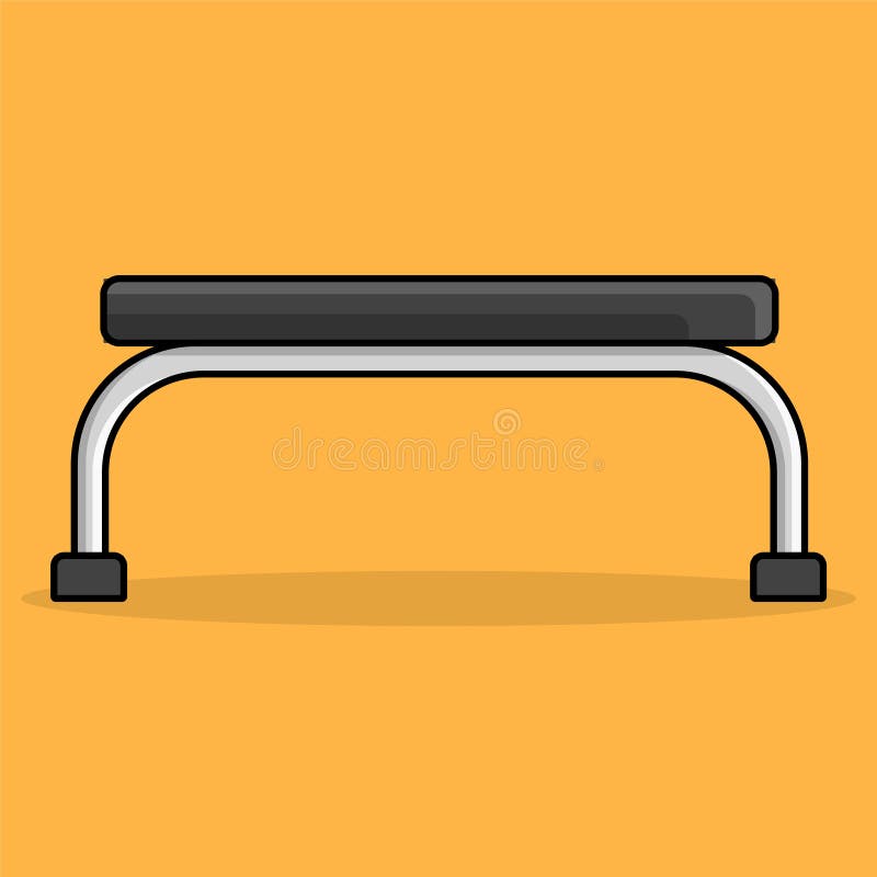 Bench Press Logo Icon Gym Fitness Equipment Stock Vector - Illustration ...