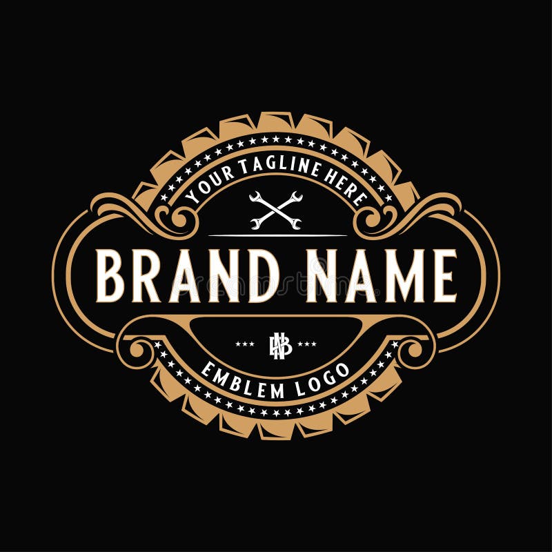 Repair Workshop Logo, for Car or Motorcycle Repair Shop. Stock ...