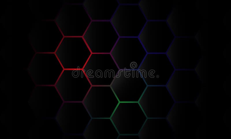 Hexagonal Technology Pattern Mesh Background Stock Vector ...