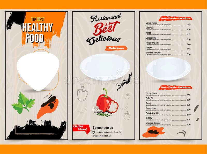 Burger Fast Food Flyer, Restaurant Food Template, Todays Menu Cover ...