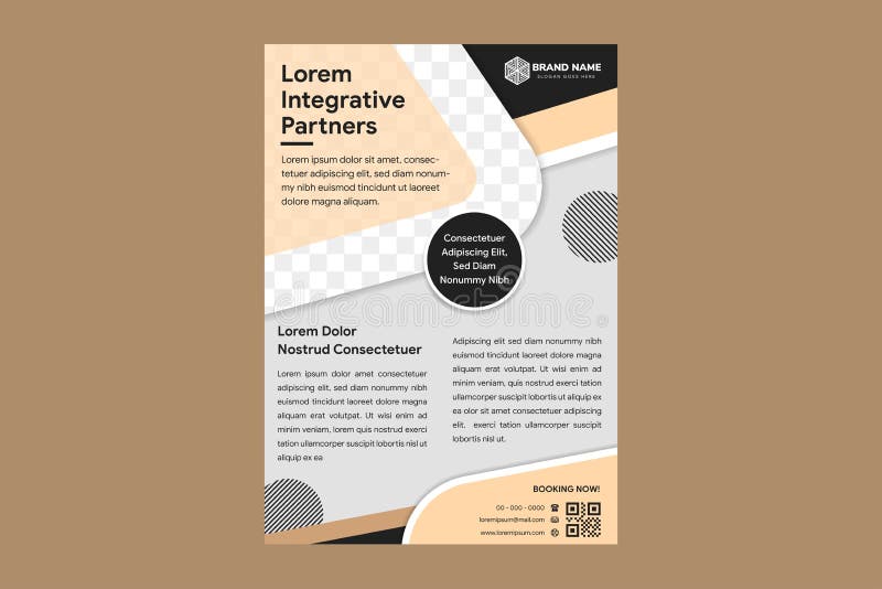 Abstract Geometric Flyer Template Use Example Headline is Integrative ...