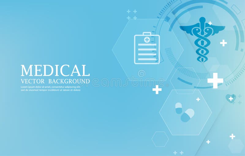 Medical Technology Vector Background.geometric Hexagon Shape.medical ...