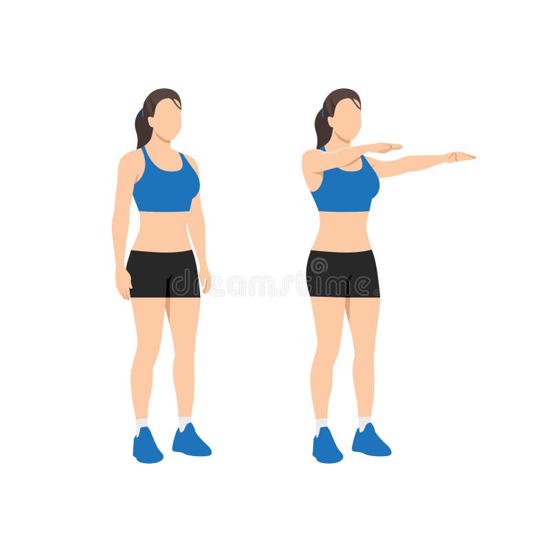 Front Raise Exercise Stock Illustrations – 96 Front Raise Exercise ...