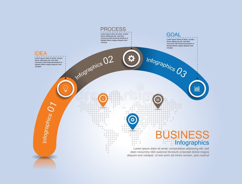 Presentation Business Infographic Concept Elements Stock Vector ...