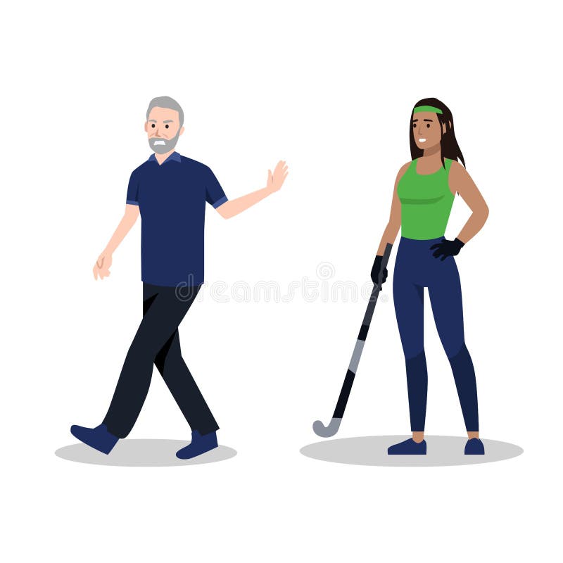 Cartoon Man Walking Away