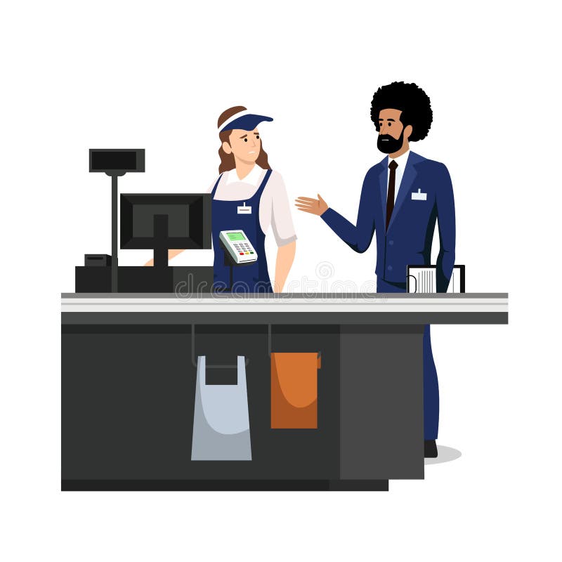Employee Customer Conflict Stock Illustrations – 262 Employee Customer ...