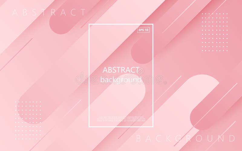 Minimal Abstract Pink Soft Gradient with Geometric Shape Decoration ...