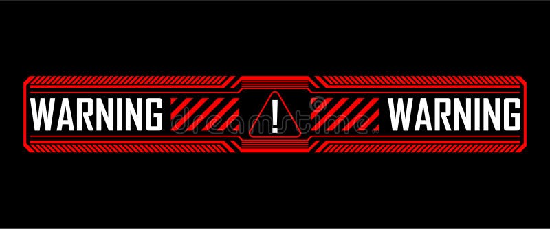 Red warning sign stock vector. Illustration of border - 258553816