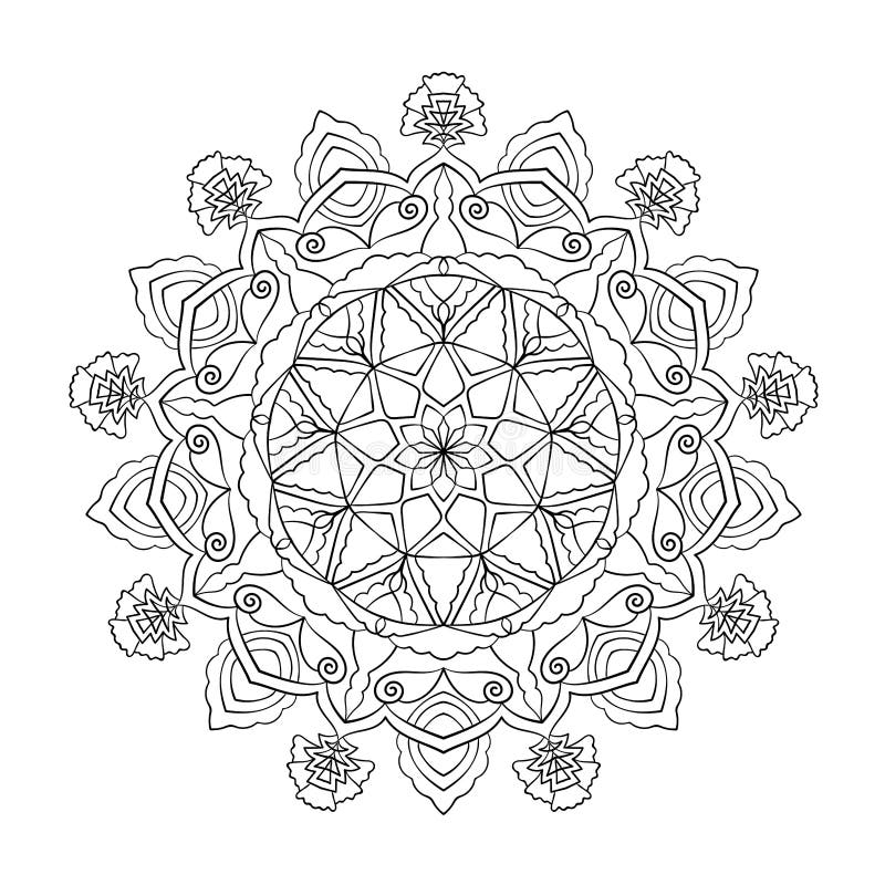 Abstract Mandala Pattern, Vector Illustration. Graphic Design Element ...