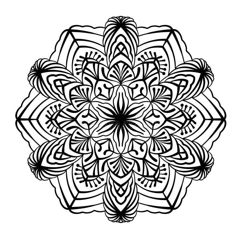 Abstract Mandala Pattern, Vector Illustration. Graphic Design Element Stock Vector ...