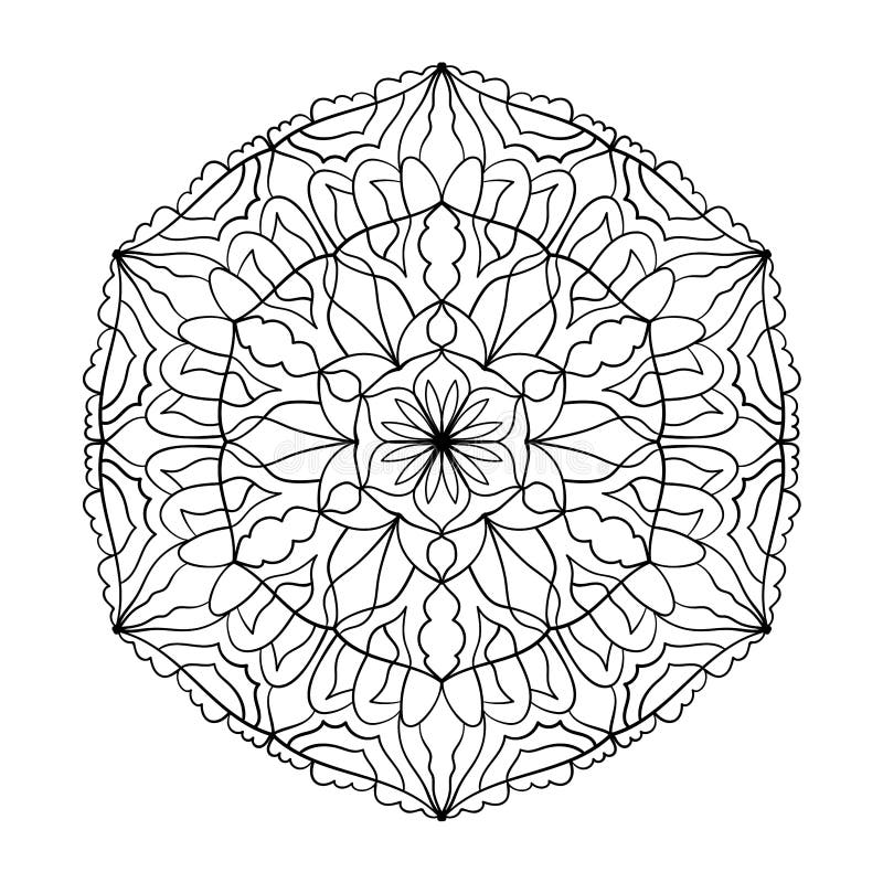 Abstract Mandala Pattern, Vector Illustration. Graphic Design Element ...