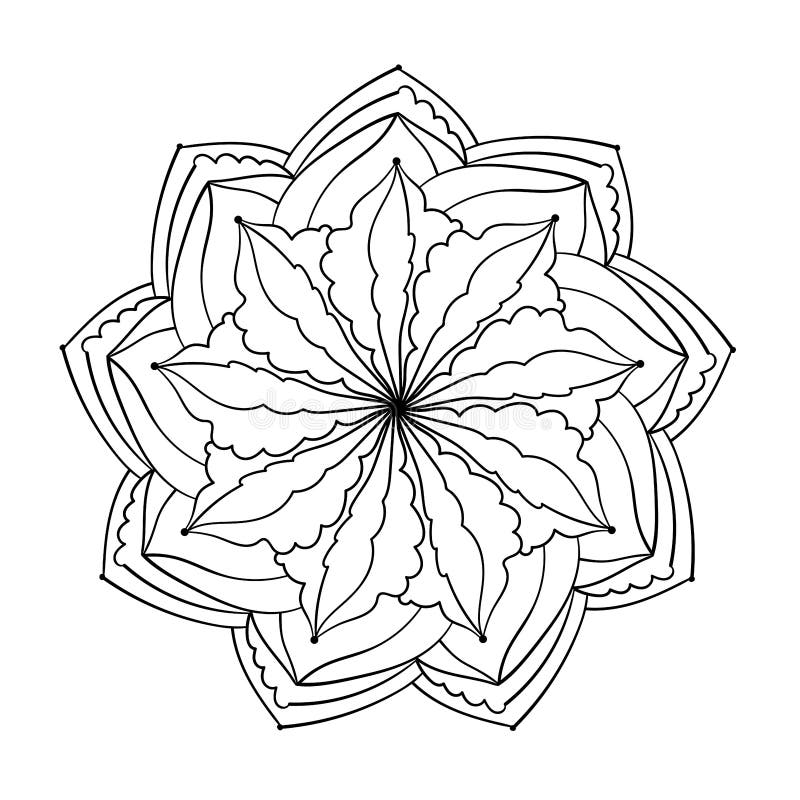 Abstract Mandala Pattern, Vector Illustration. Graphic Design Element ...