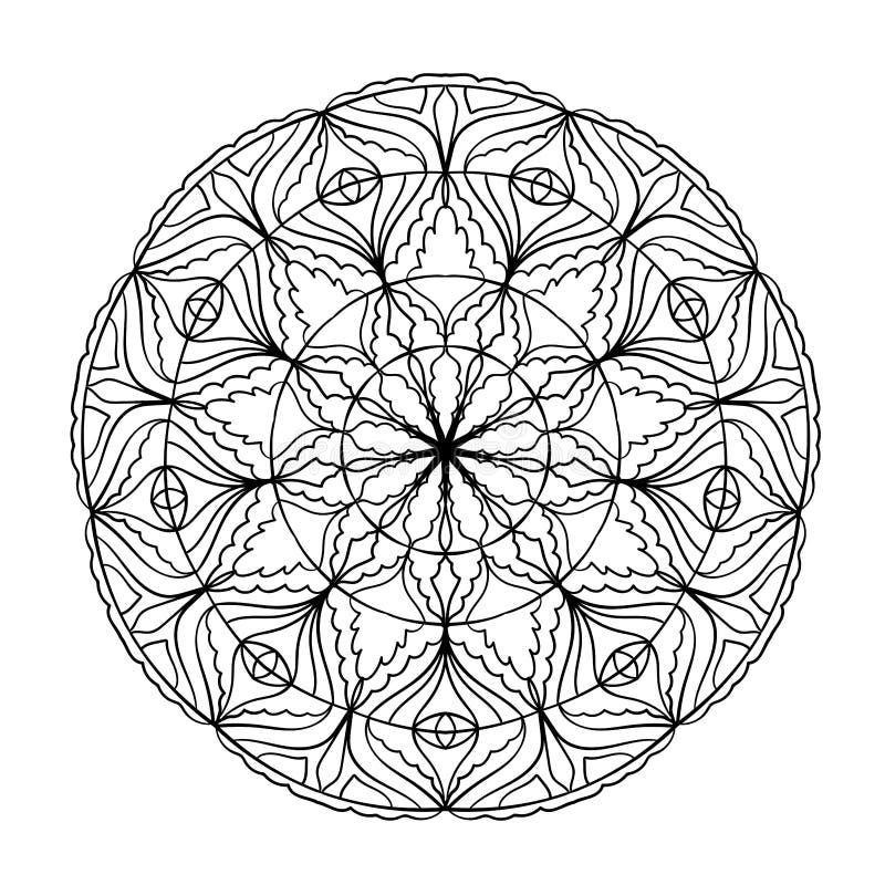 Abstract Mandala Pattern, Vector Illustration. Graphic Design Element ...