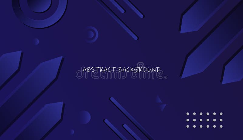 Modern Abstract Background in Dynamic Dark Blue Color Stock Vector ...