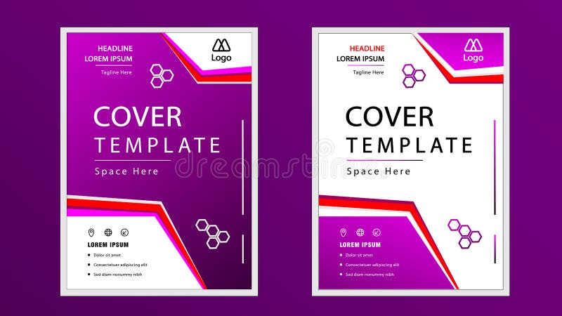 Purple cover template stock vector. Illustration of cover - 260498479