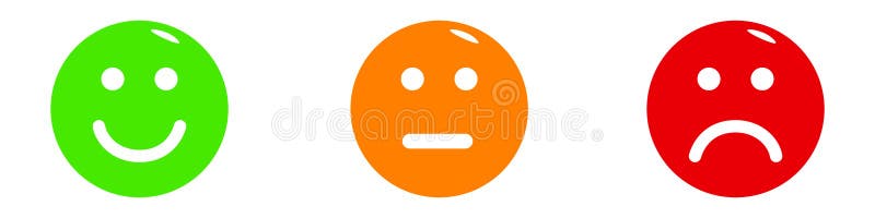 Set of Emoji Choice Icon. Yes, Ok, Neutral, No. Vector Illustration ...