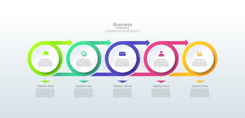 Presentation Business Infographic Circle Design Template Stock Vector ...