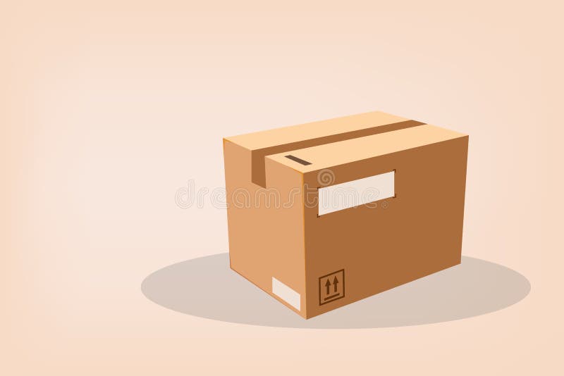 Isolated Brown Cardboard Box is Preparing To Send To a Customer Stock ...
