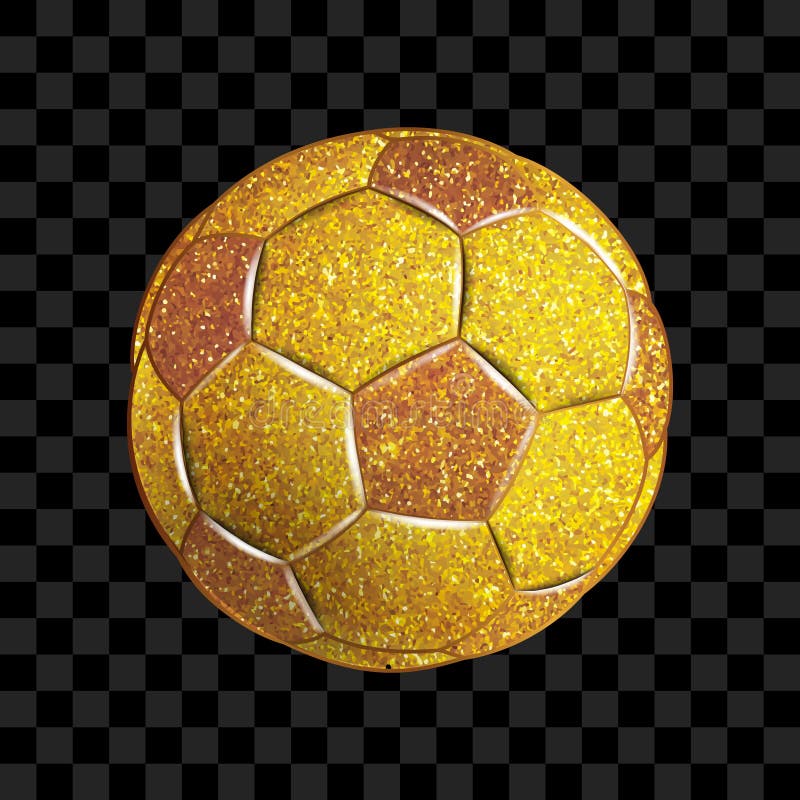 Realistic 3D Golden Ball Illustration Vector Art on Isolated Stock ...
