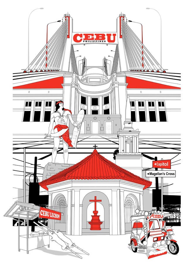 Philippine Cebu Festival Sinulog Celebration Fiesta Stock Vector ...