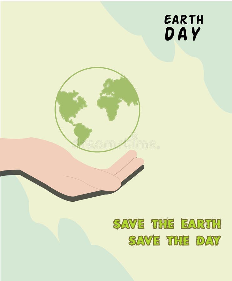 Template Earth Day Background White Stock Illustration - Illustration ...