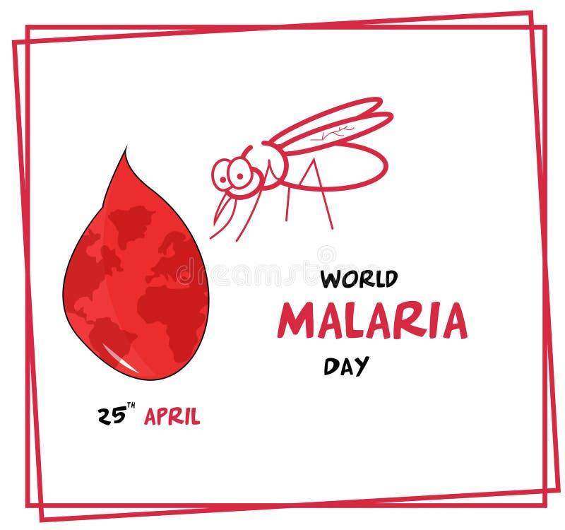 Icon World Malaria Day Ilustration Clipart Backgorund Blue. Stock Illustration - Illustration of ...