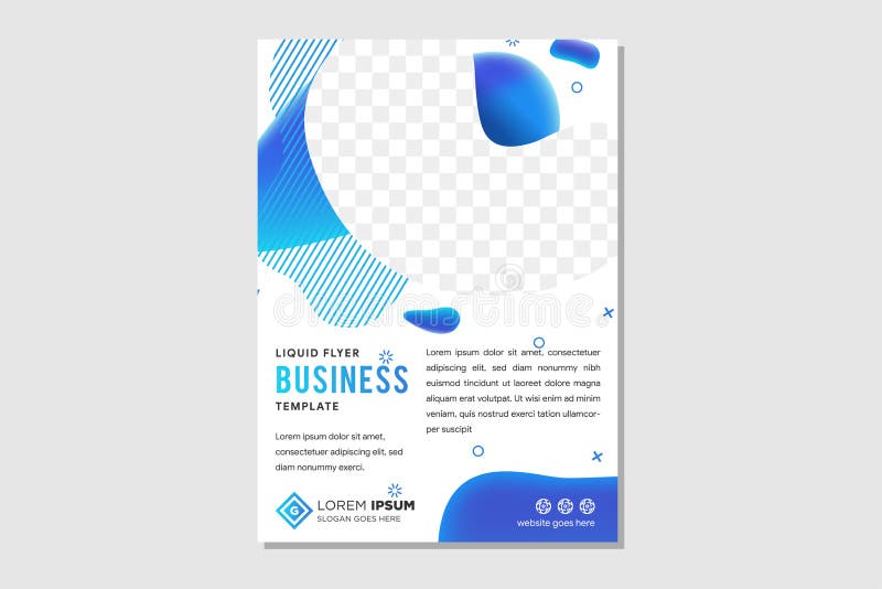 Brochure Abstract Liquid Fluid Shapes Elements Design for Leaflet Cards ...