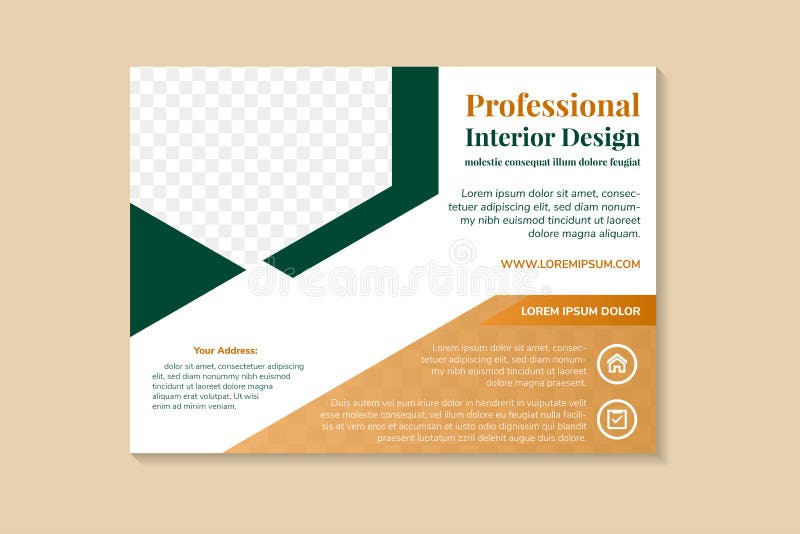 Professional Interior Design Flyer Design Template Use Horizontal ...