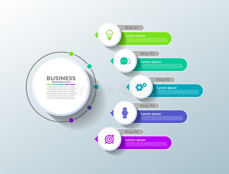 Infographic Vector Design Business Icons Template Stock Vector ...