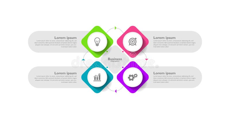 Infographic Vector Design Business Icons Template Stock Vector ...