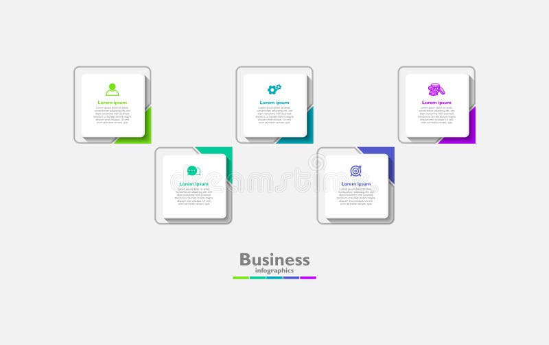 Infographic Vector Design Business Icons Template Stock Vector ...