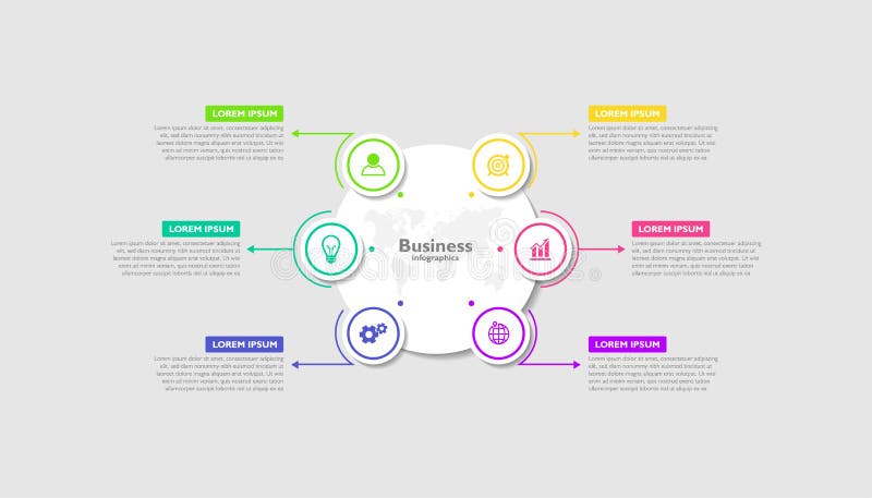 Infographic Vector Design Business Icons Template Stock Vector ...