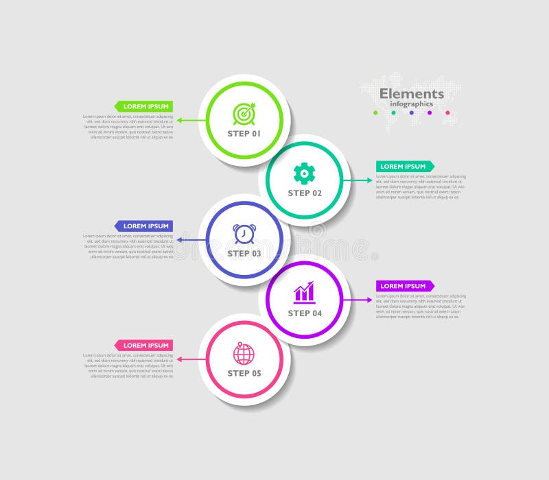 Infographic Vector Design Business Icons Template Stock Vector ...