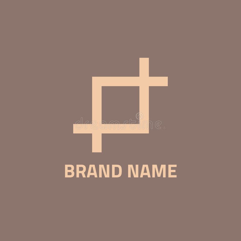 Logo of Two Angular Lines in Opposite Directions Stock Vector ...