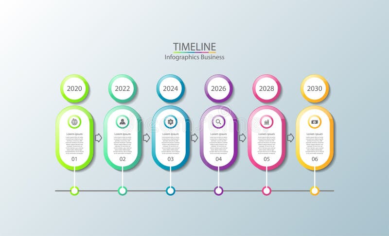 Circular Timeline Business Infographics Template Design Stock Vector ...