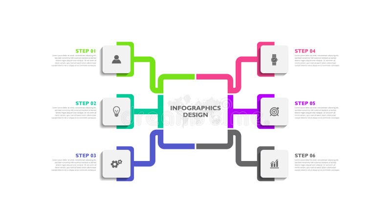Vector Circular Timeline Infographics Template Icons Design Stock ...