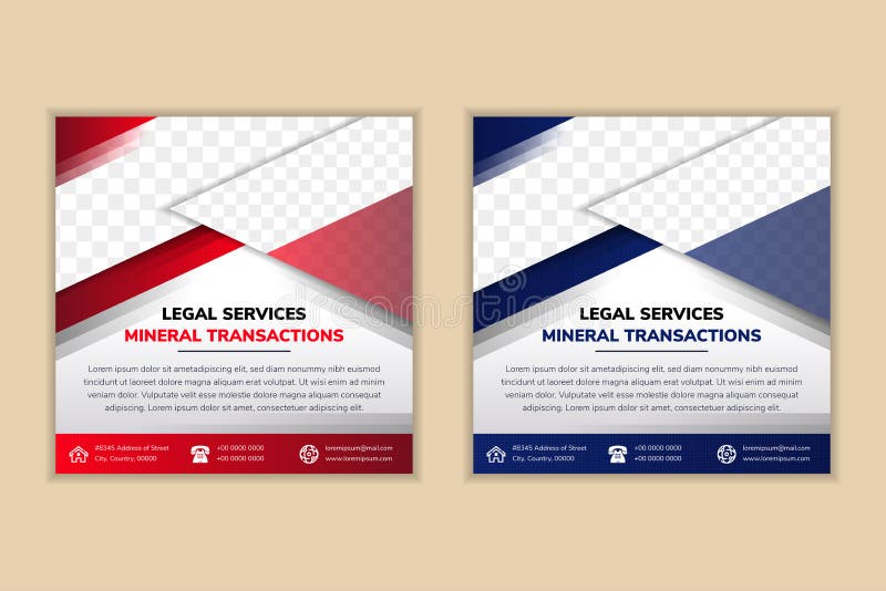 Social Media Post Template Design with Headline is Legal Services ...